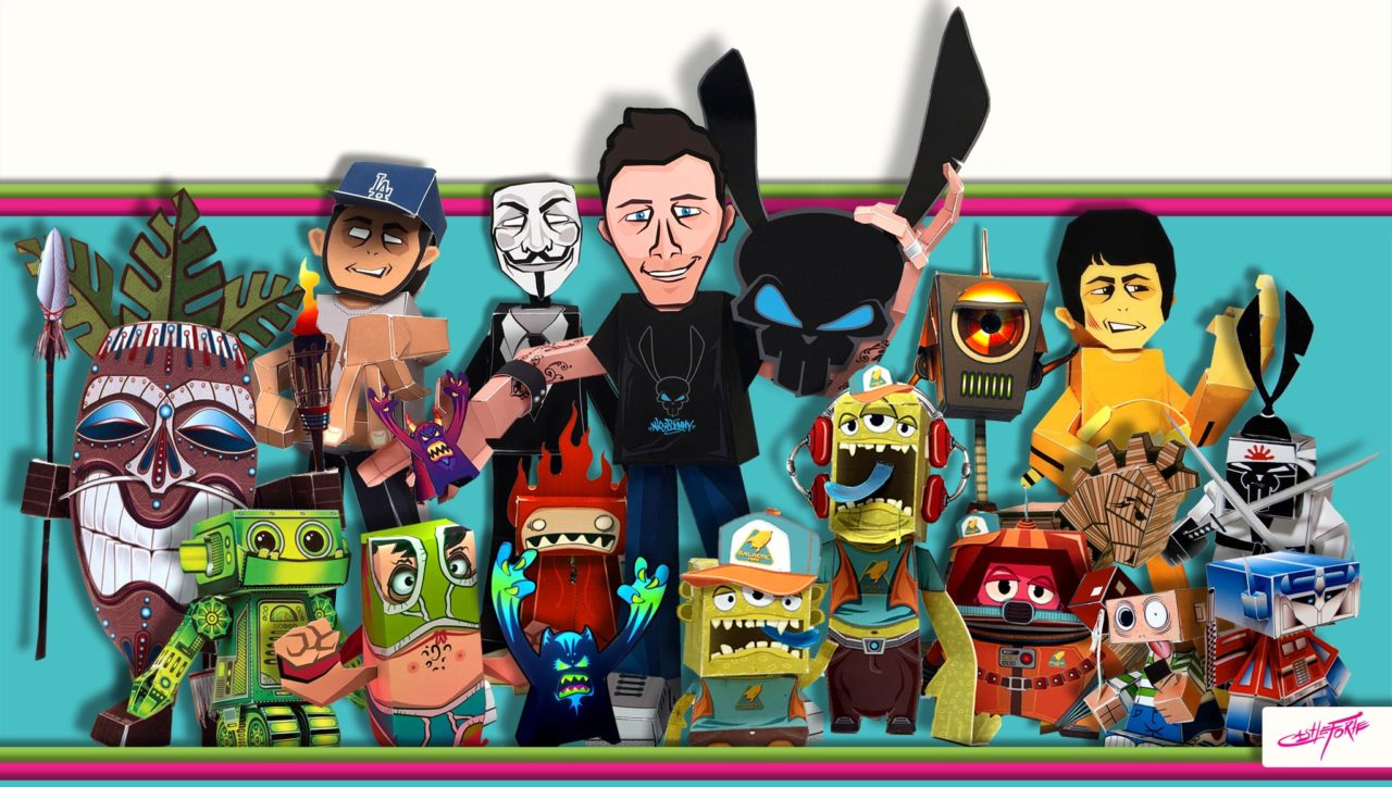 Illustrated Paper Toy Templates - CreatableMe